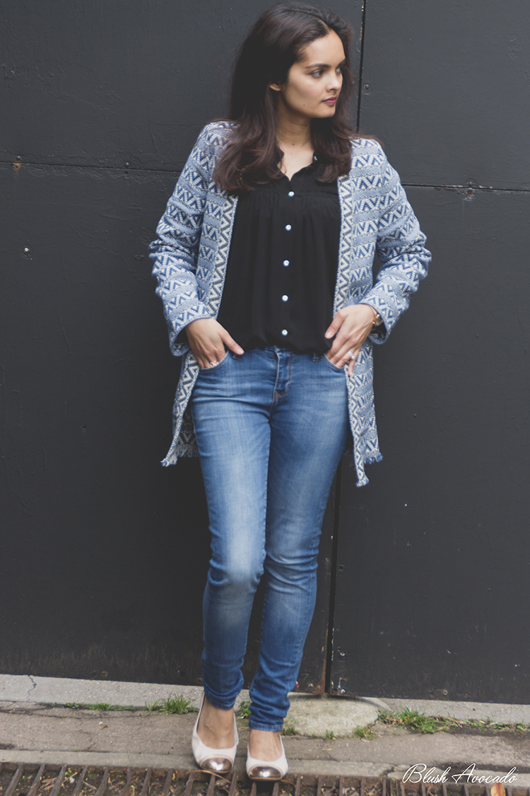 OOTD : blue and rose gold