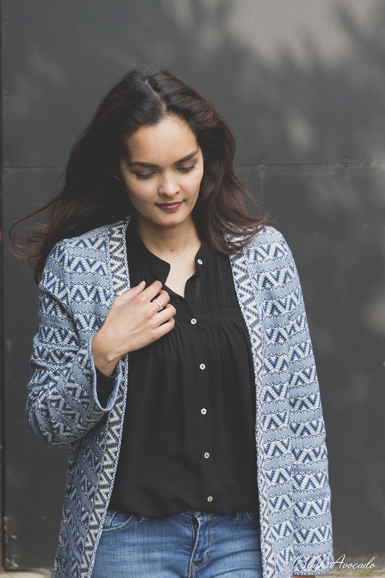 OOTD : blue and rose gold