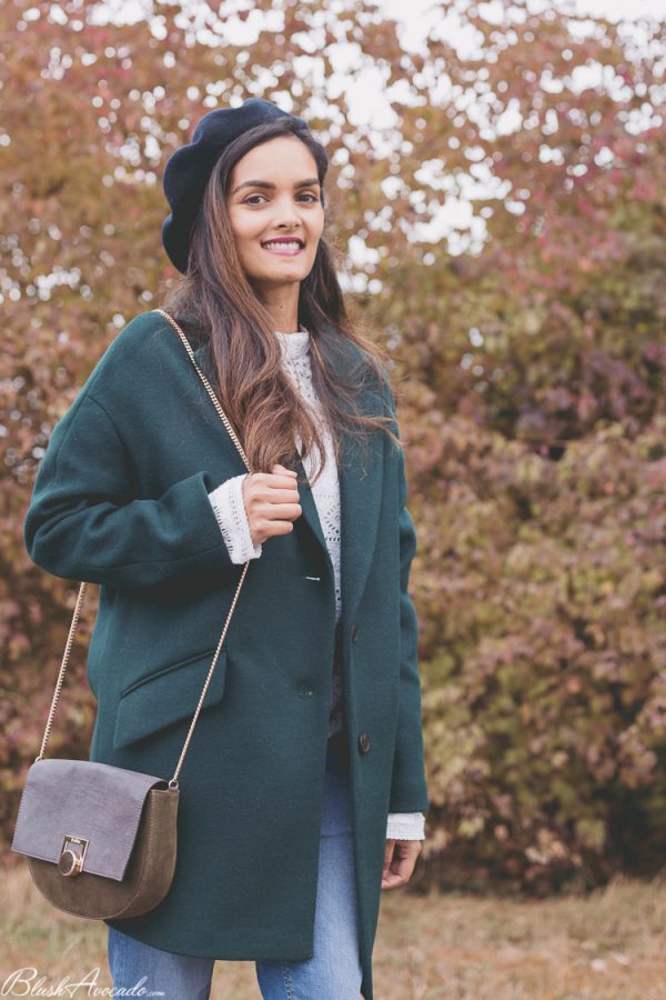 Manteau automnal et look preppy chic avec Cyrillus Paris