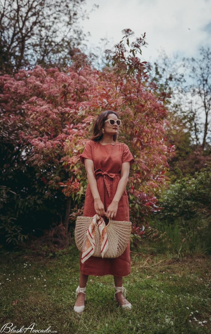 Ma robe en lin terracotta Ma robe en lin terracotta
